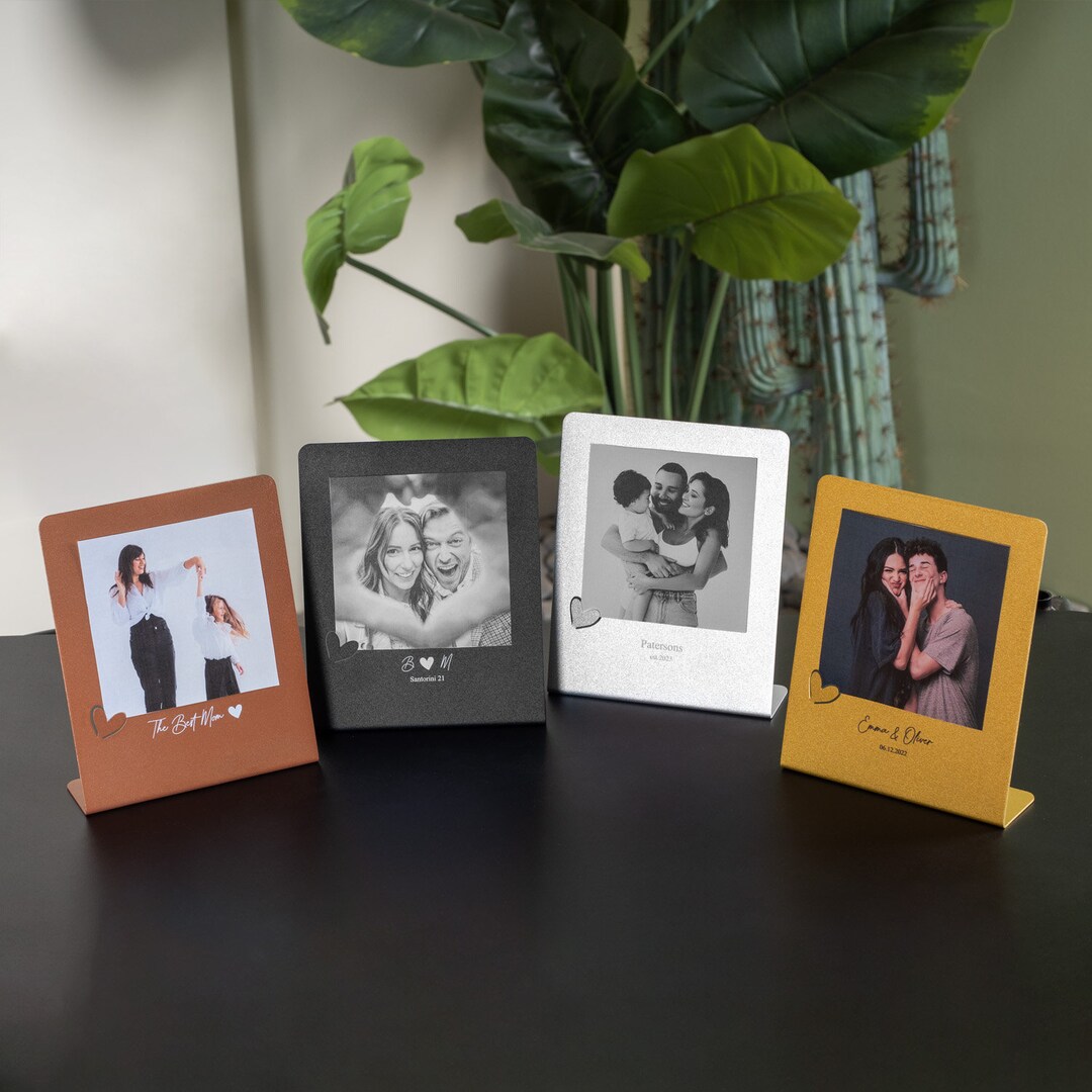 Custom Metal Picture Holder Stand, Valentines Day Gift, Couples Gift ...