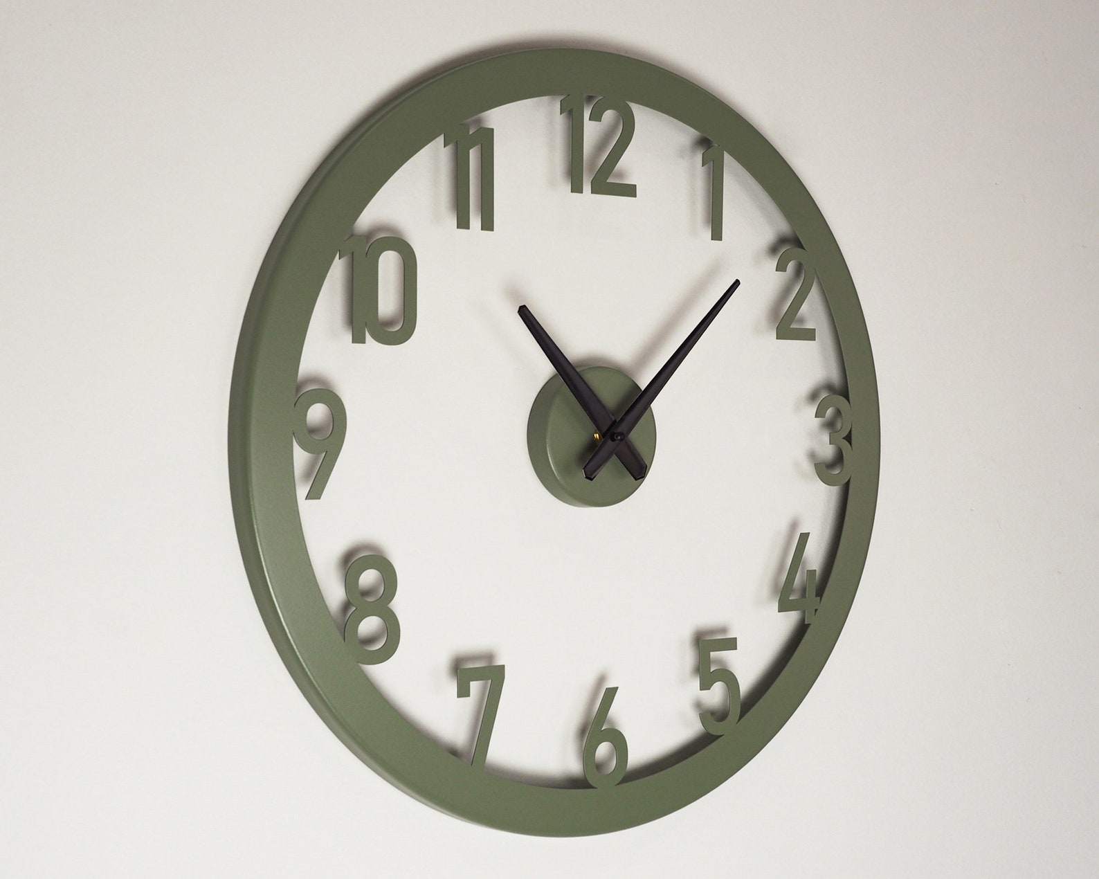 18 Wall Clock With Numbers Metal Minimalist Wall Clock - Etsy