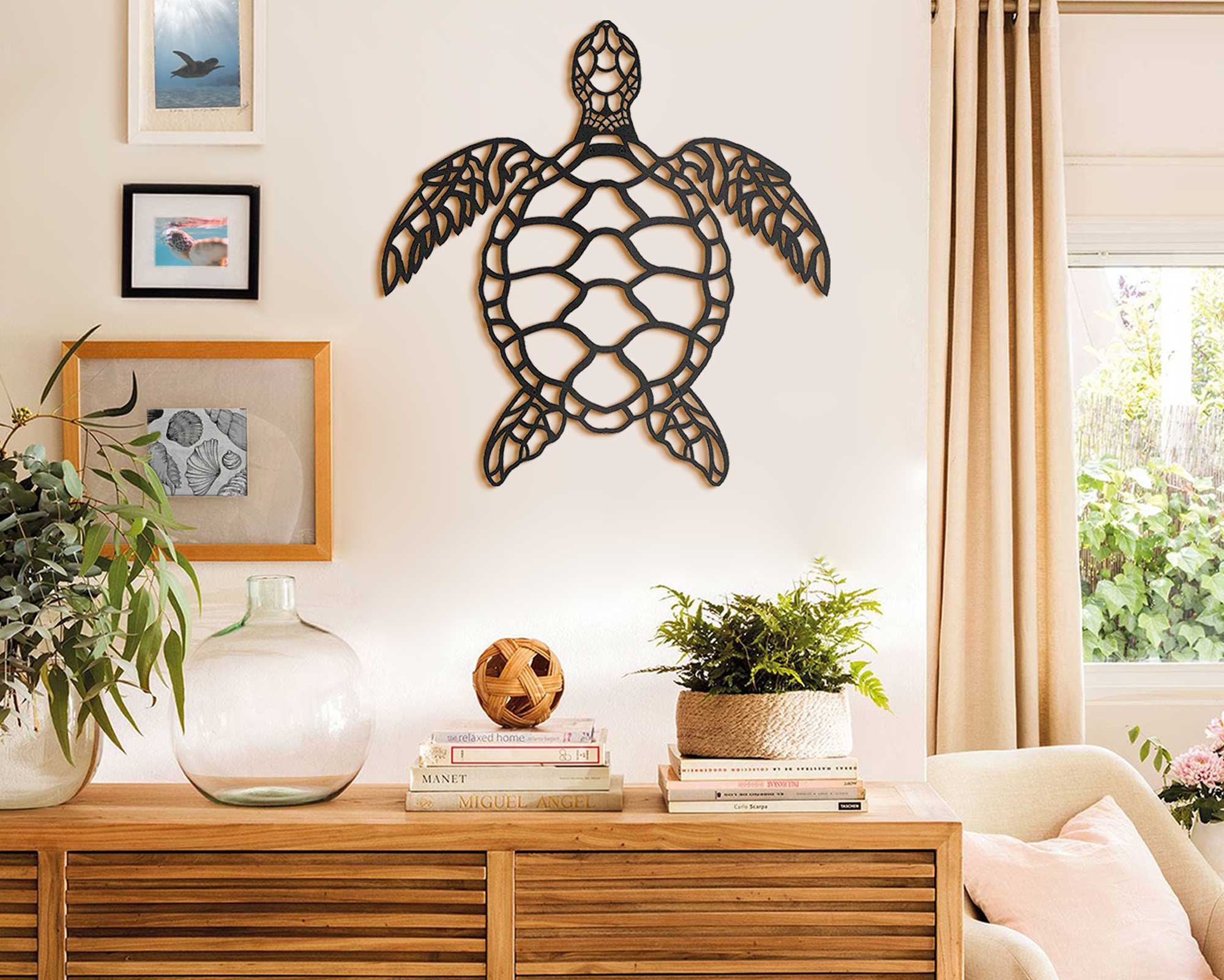 Metal Sea Turtle Wall Art Turtle Wall Decor Sea Turtle - Etsy