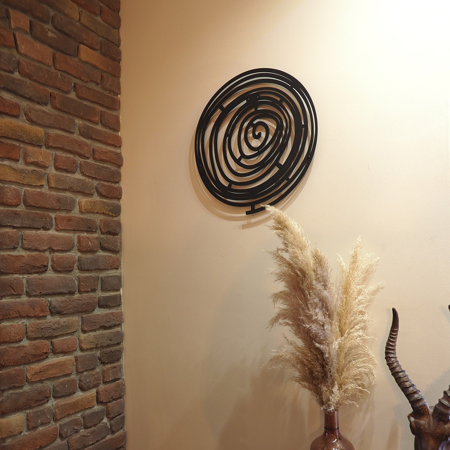 Spiral Metal Wall Art Modern Wall Decor Unique Wall Art - Etsy