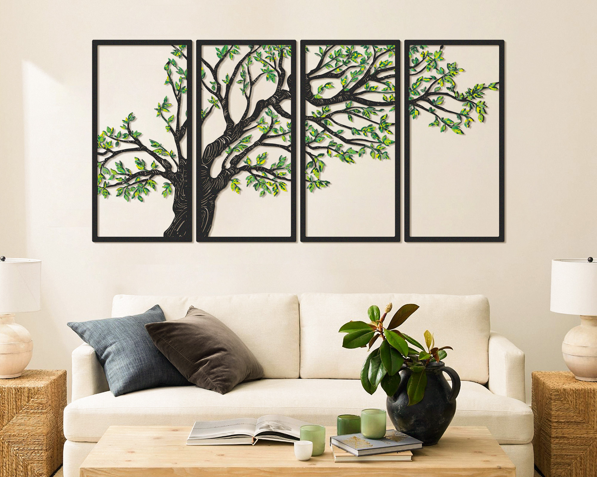 Tree Of Life Painting 3 Panel