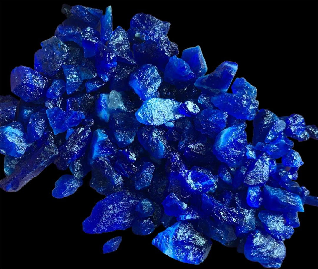 227 Ct’s Rarest Rough Royal Blue Hauyne From Pakistan - Etsy