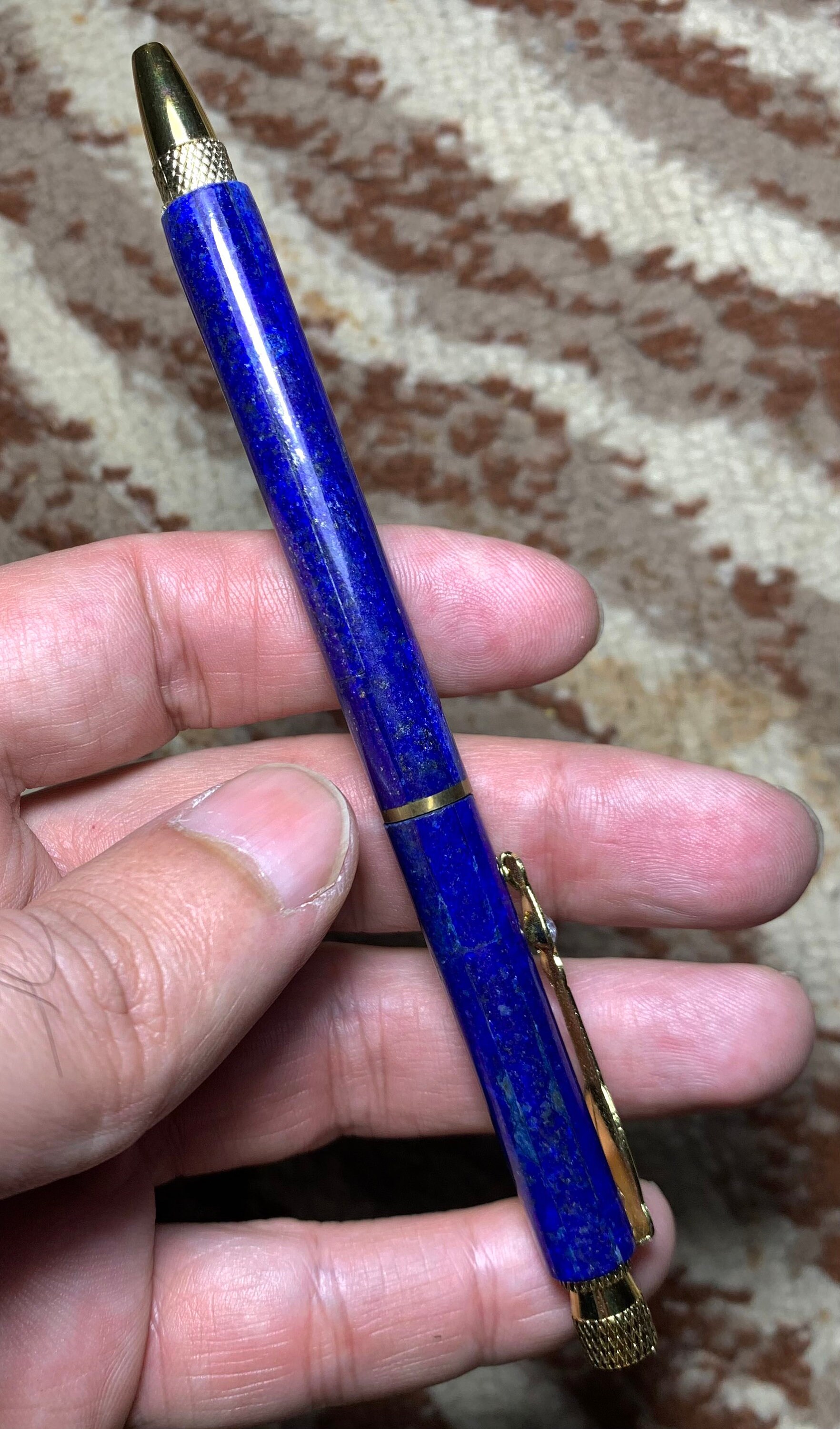 Unique Handmade Genuine Lapis Lazuli Pen - Etsy