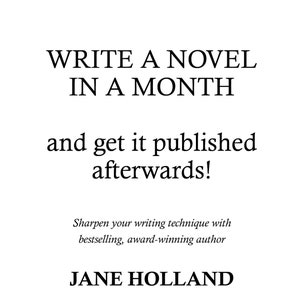 How to Write A Novel in a Month, Instant Download 45-page Workbook ...
