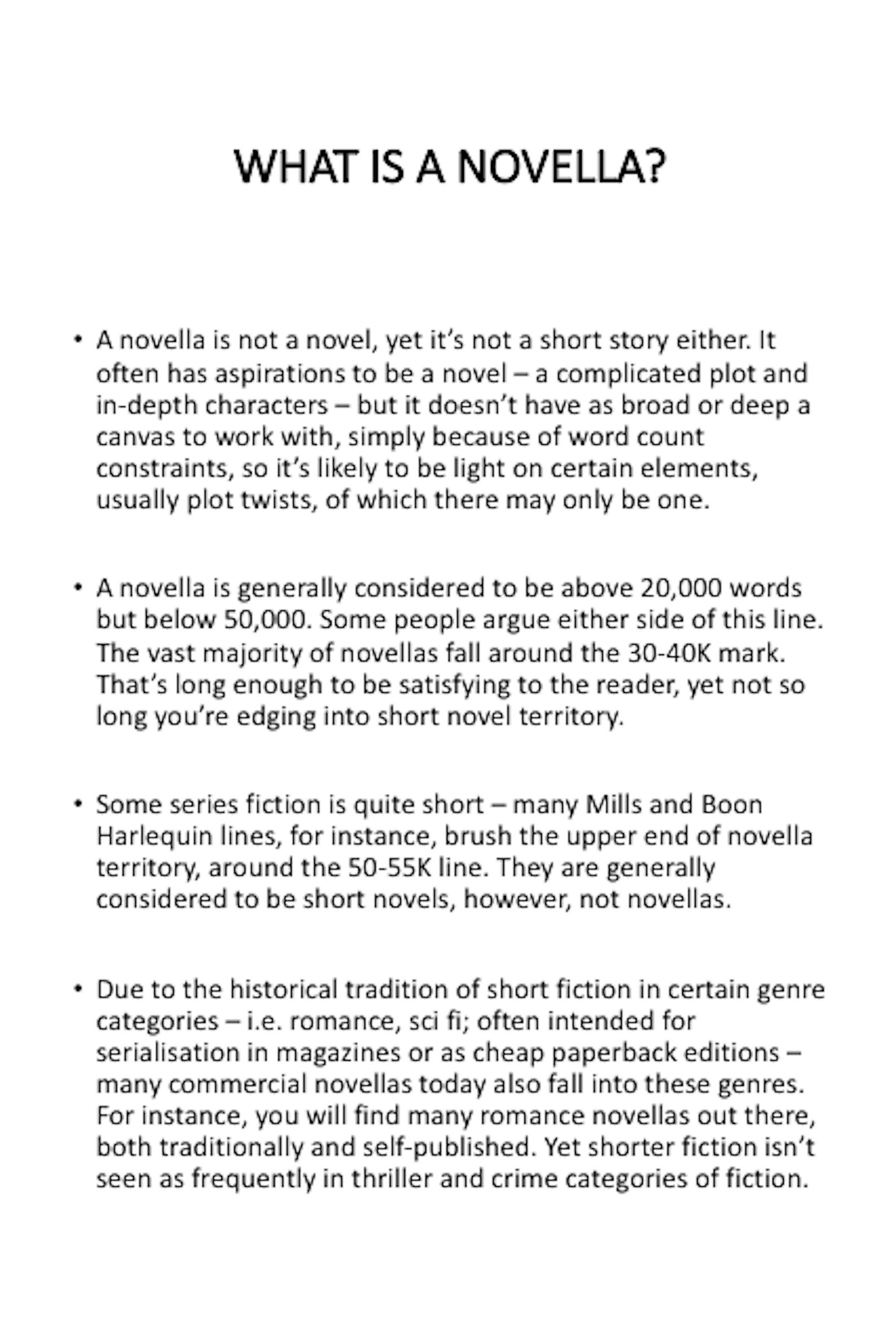 How to Write A Novella or Short Fiction, 52-page Practical Workbook ...