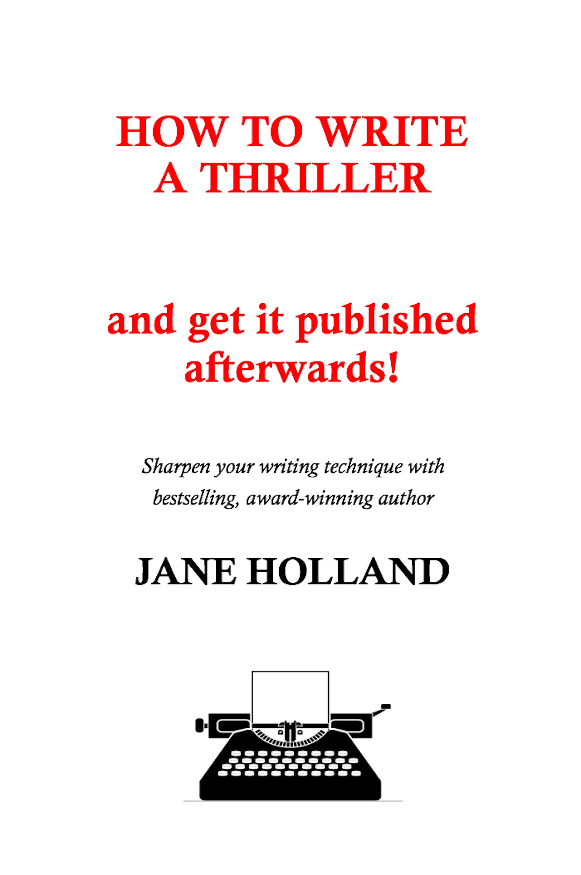 How to Write A Thriller, 50-page Practical Workbook - Etsy
