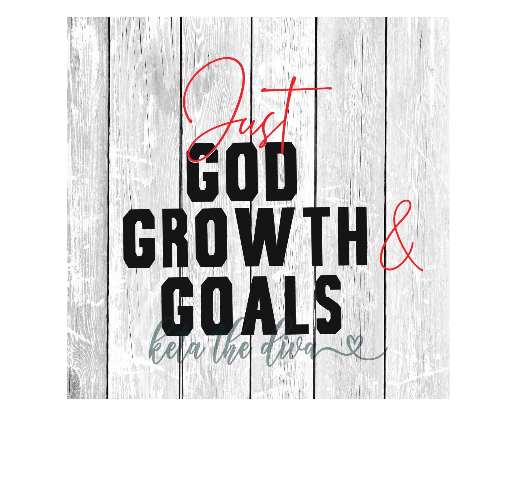 Just God, Growth, and Goals - Etsy