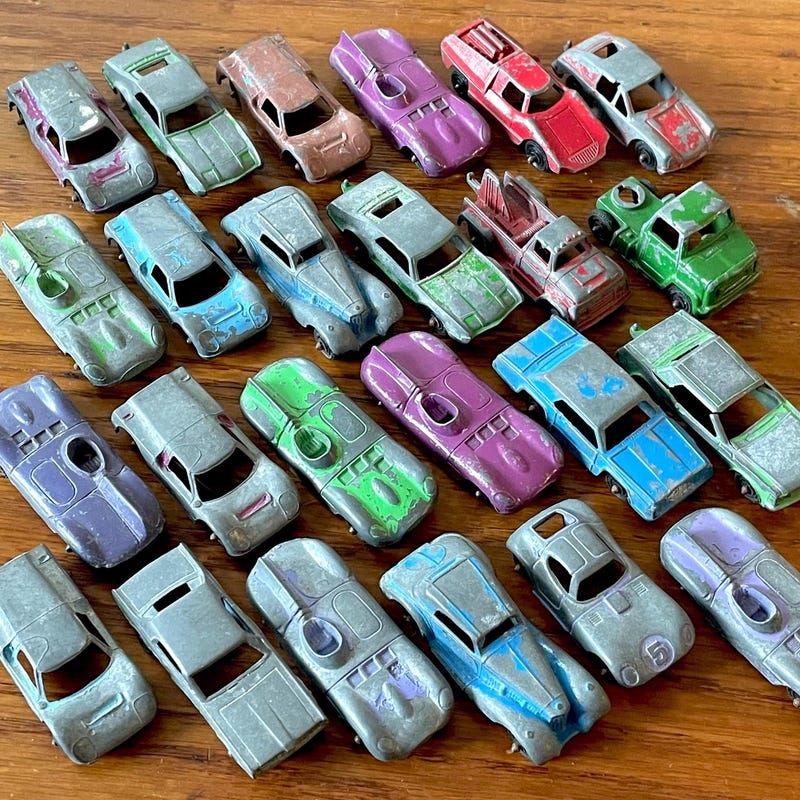 Old Antique Toy Metal Cars - Etsy