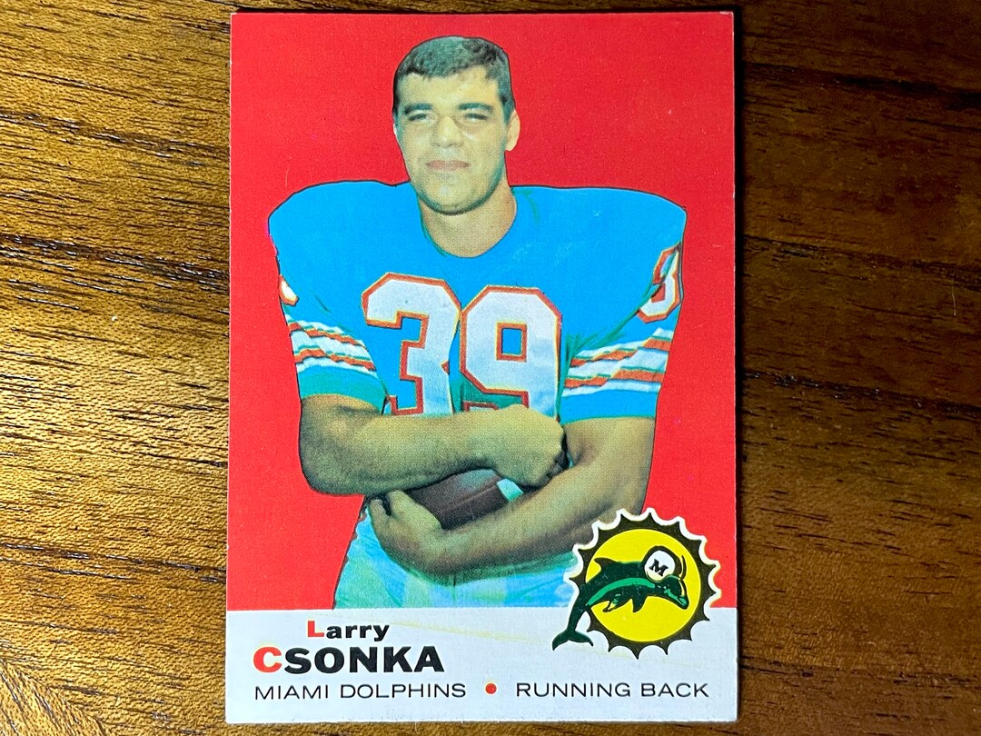 1969 Larry Csonka RC Topps Football Card #120, Sharp Corners, No ...
