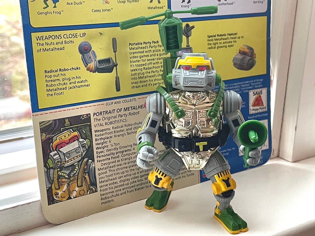 1989 Teenage Mutant Ninja Turtles Metalhead Action Figure With Complete ...