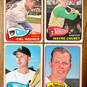 1965 Topps Baseball Cards Short Print, Commons and High Numbers Lot (20 ...