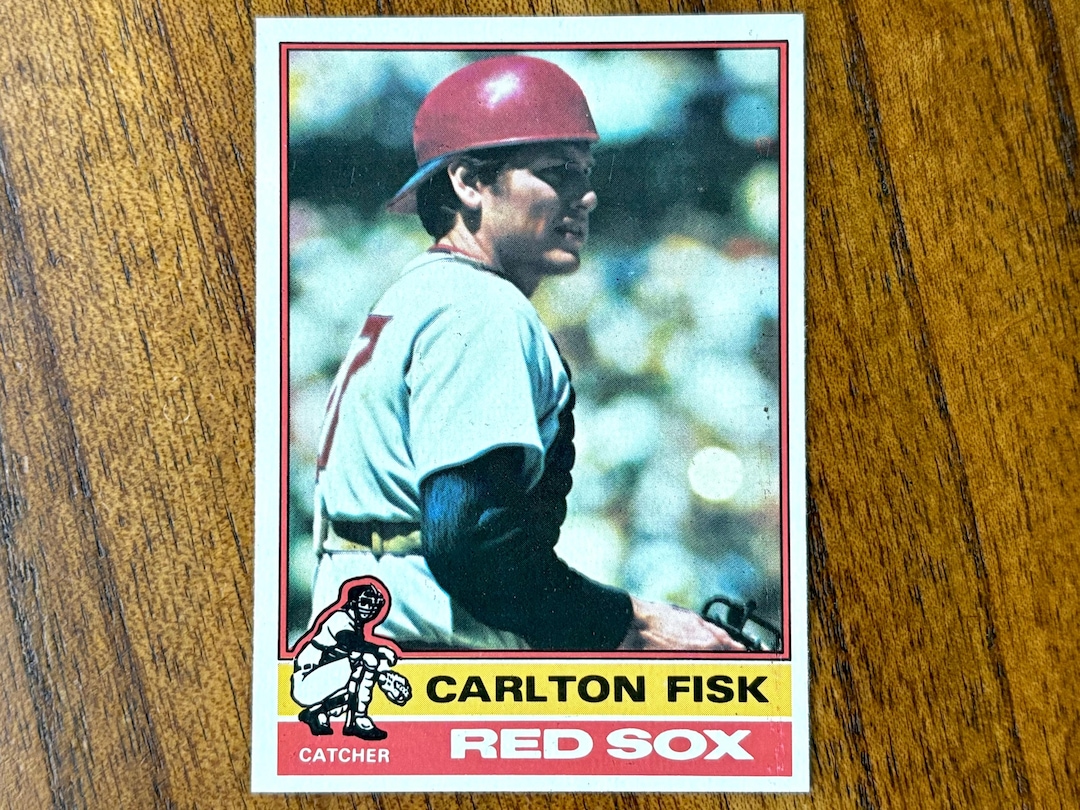 1976 Carlton Fisk Topps Baseball Card #365, Sharp Corners, No Creases ...