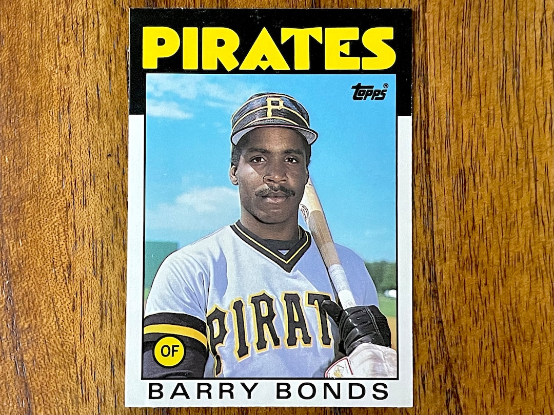 1986 Barry Bonds Topps Traded Rookie Card 11T, Sharp Corners, No ...