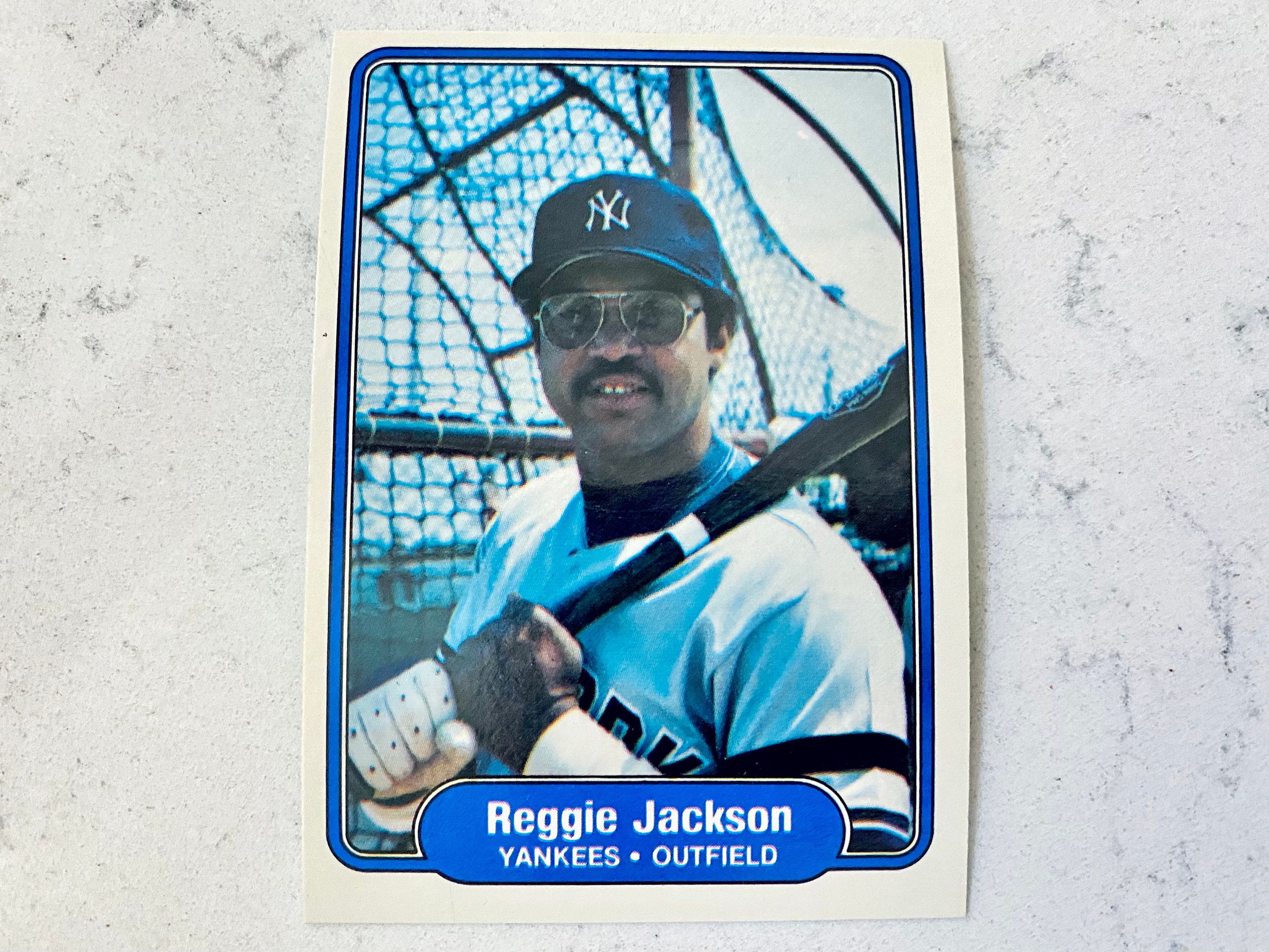 1982 Fleer Reggie Jackson Baseball Card 39 No Creases - Etsy