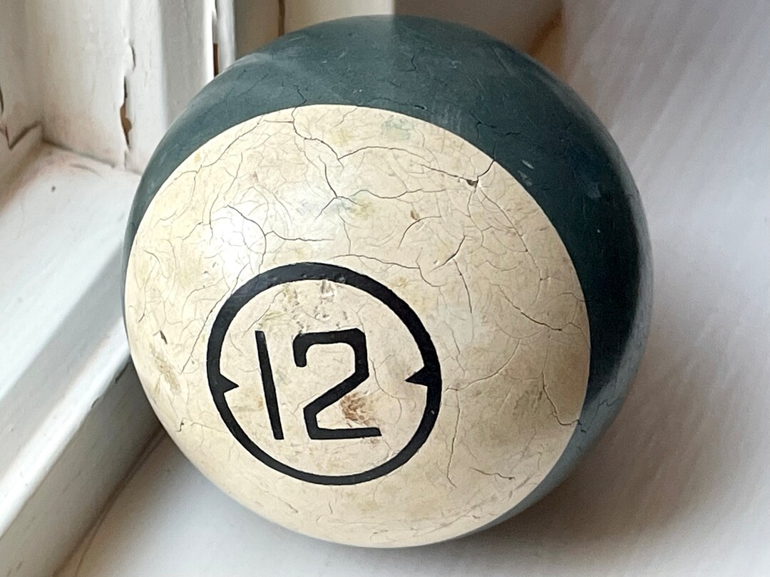 Early 1900’s Clay Billiards Ball #12 in Beautiful Condition - Etsy