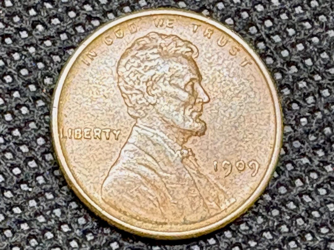 1909 VDB Wheat Penny AU+ Condition, Clean Wheat Ridges, Cheekbone and ...