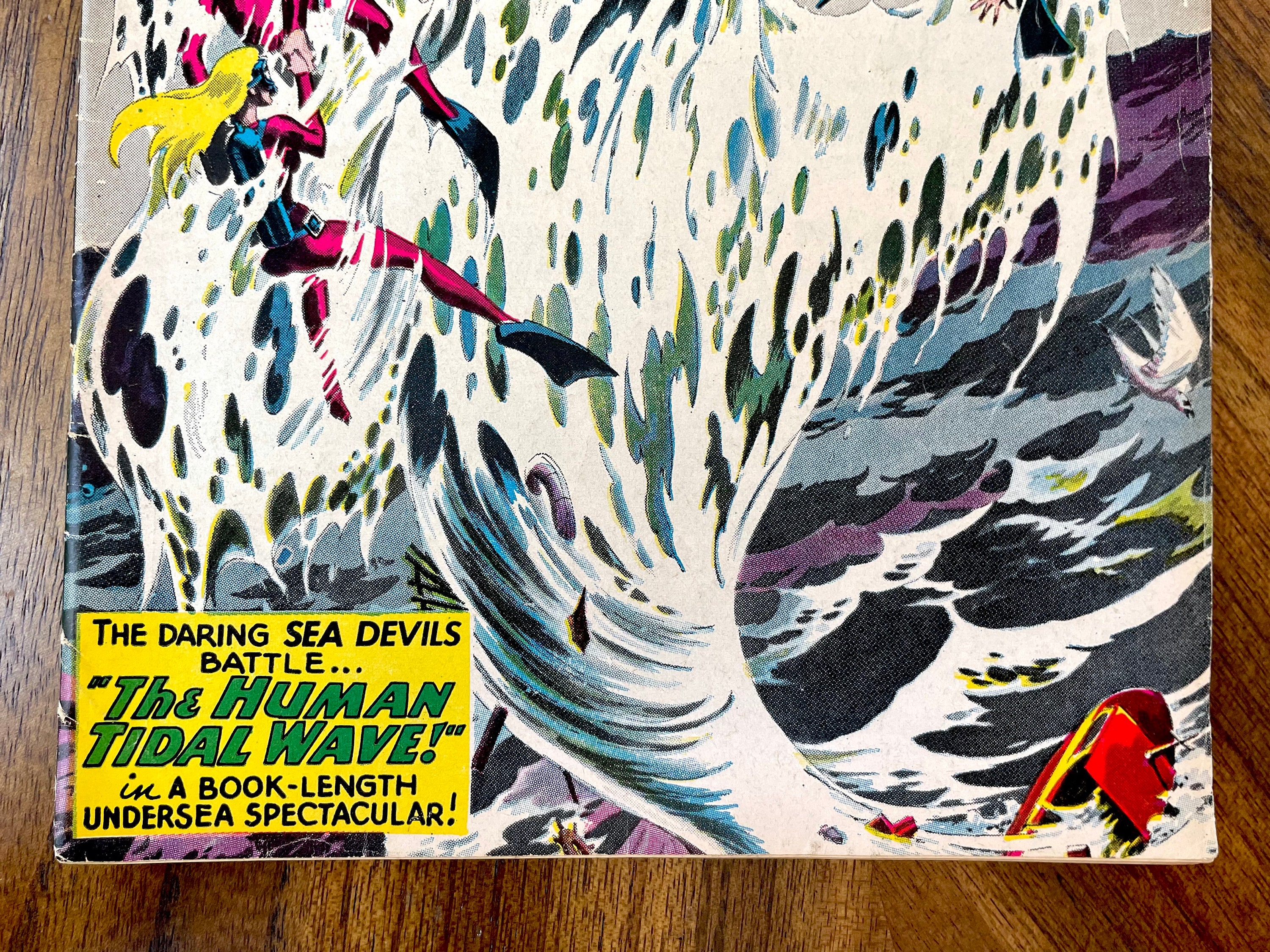 1962 Sea Devils Issue #7, the Human Tidal Wave, Silver Age Comic - Etsy