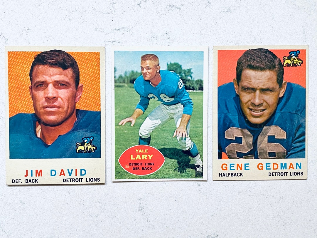 1959-1960 Detroit Lions Topps Football Cards 1960 Yale Lary - Etsy