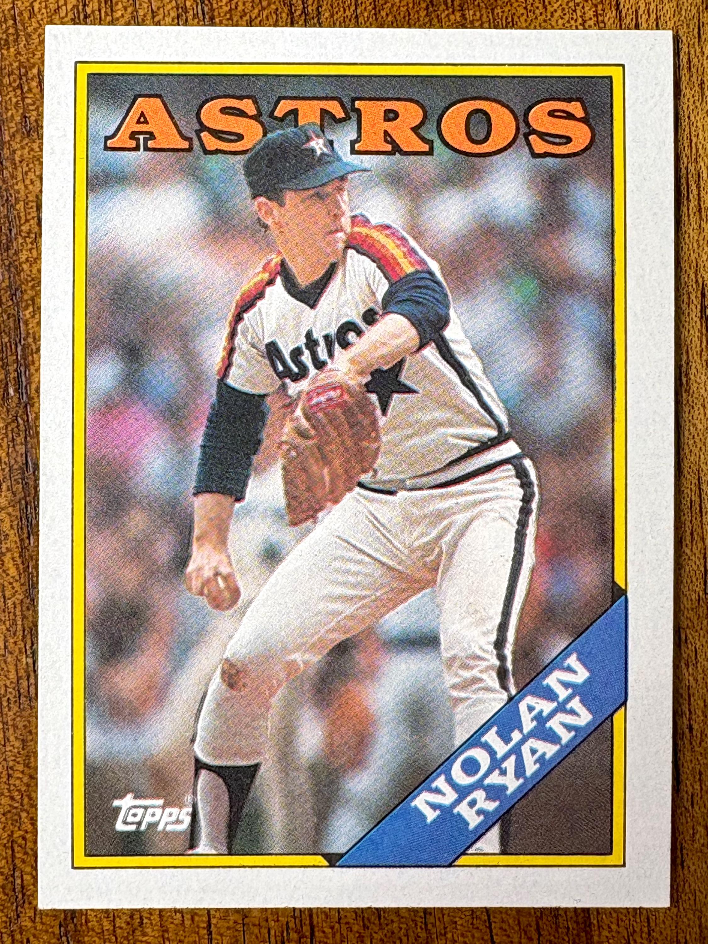 1988 Nolan Ryan Topps Baseball Card #250, Sharp Corners, No Creases - Etsy