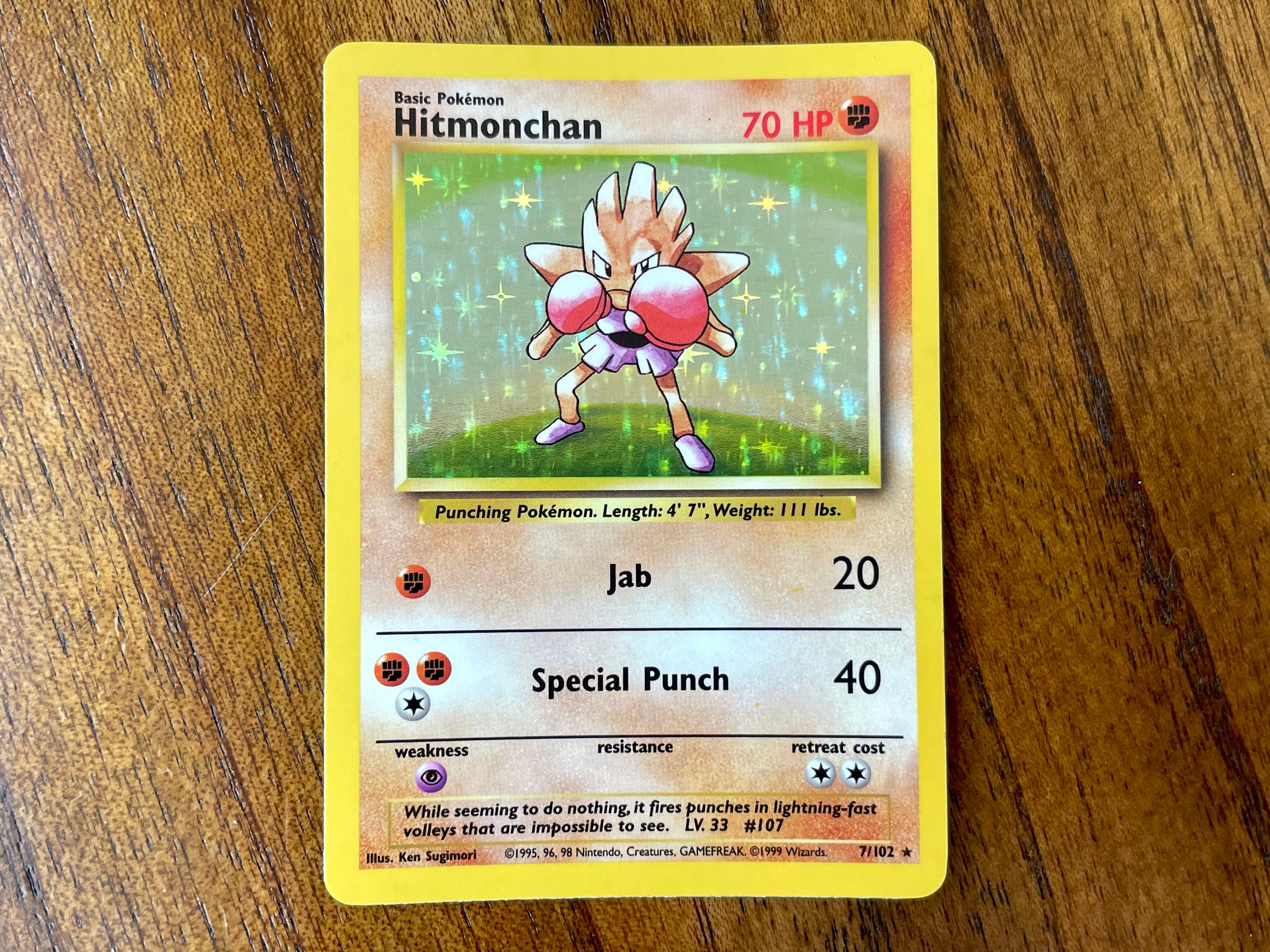 Hitmonchan Pokemon Card Topps