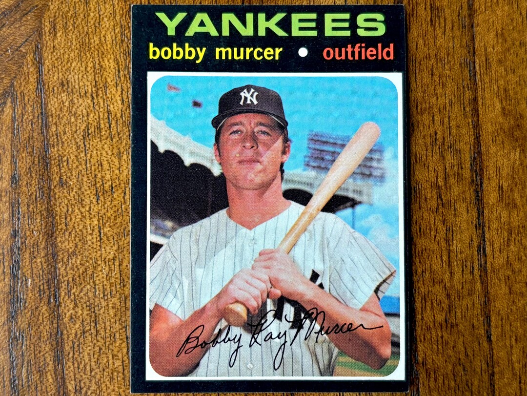 1971 Bobby Mercer High Number Topps Baseball Card #635, No Creases - Etsy