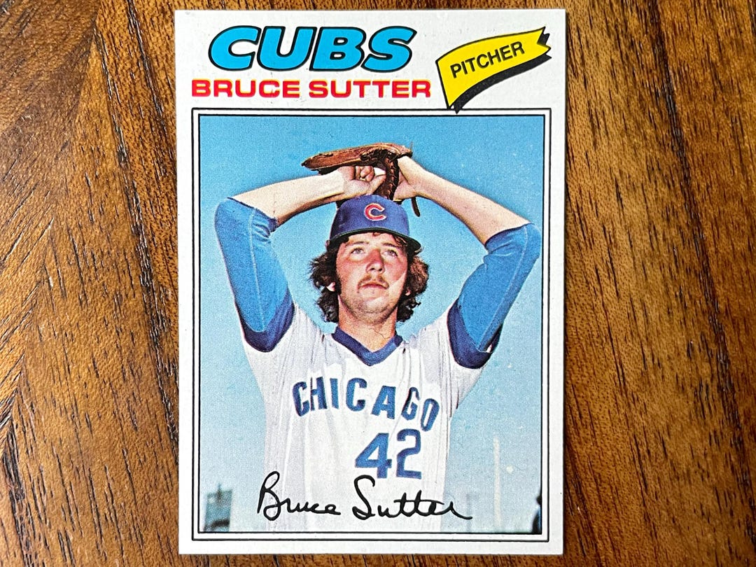 1977 HOF Bruce Sutter RC Topps Baseball Card #144, Sharp Corners, No ...