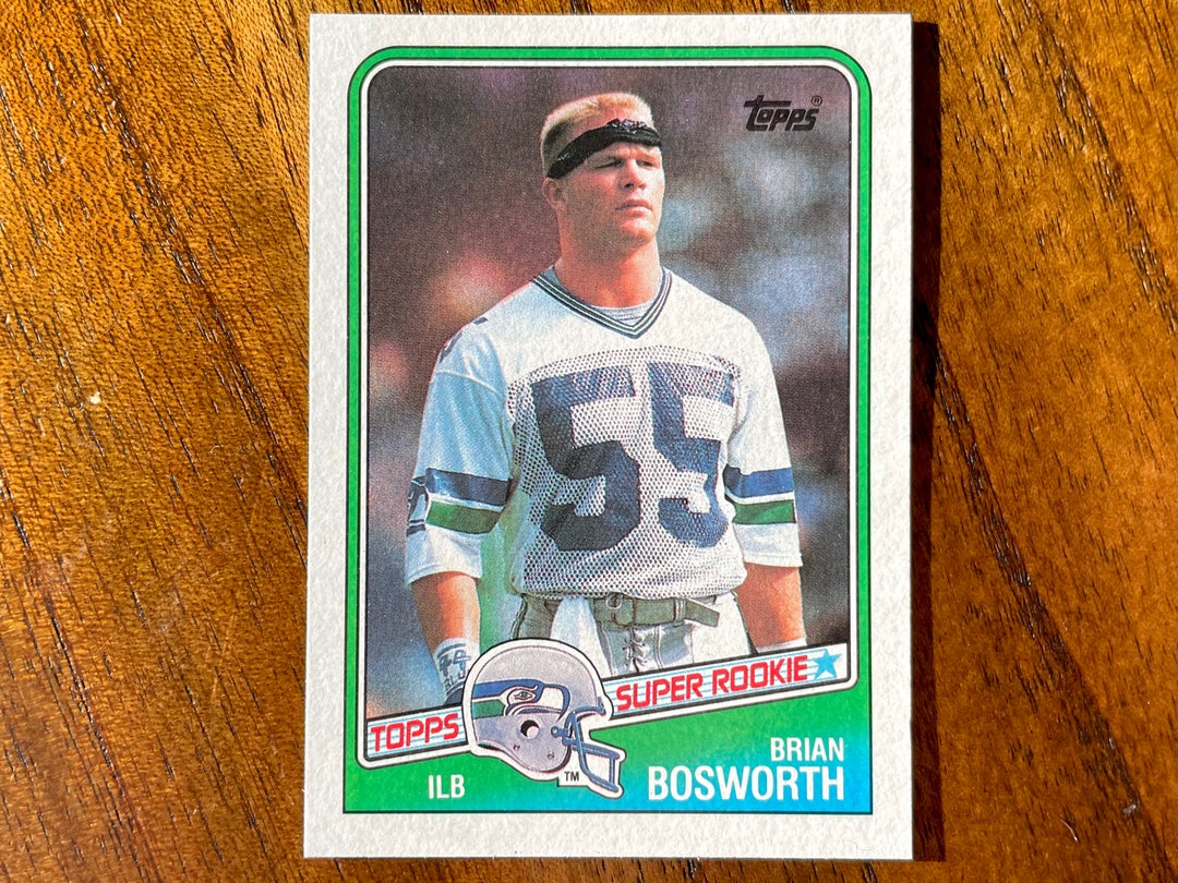 1988 Brian “the Boz” Bosworth RC Topps Football Card #144, Sharp ...