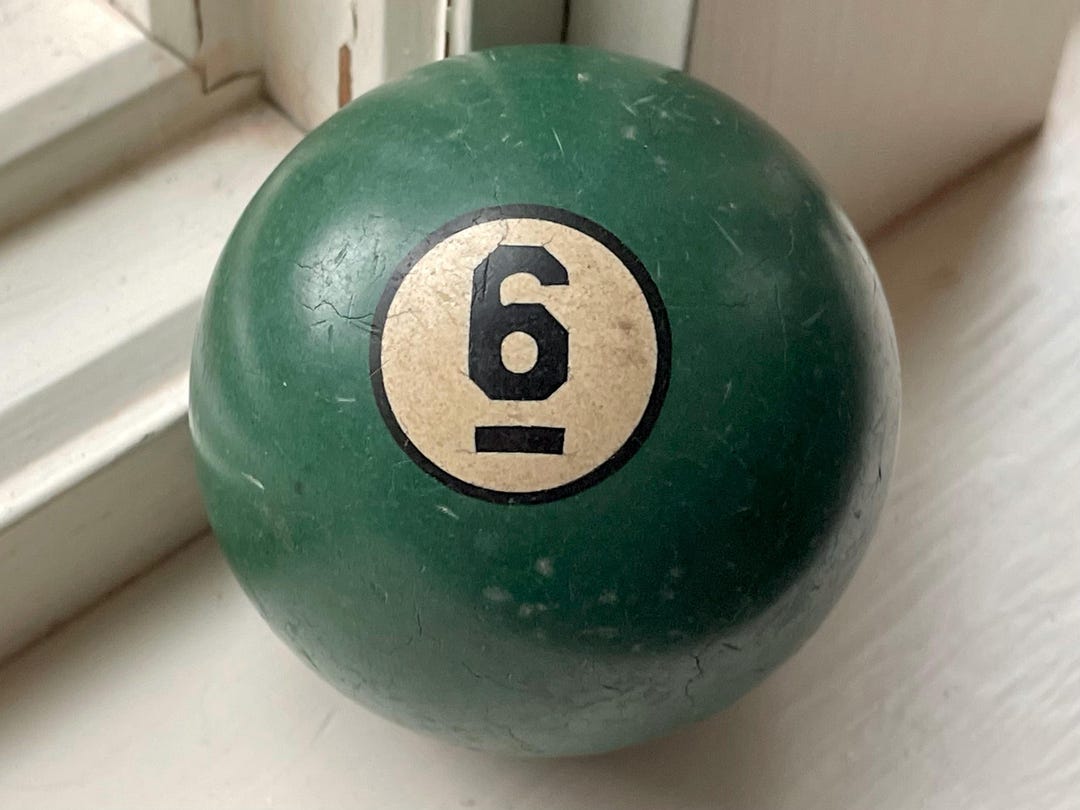 Early 1900’s Clay Billiards Ball #6 in Beautiful Condition - Etsy
