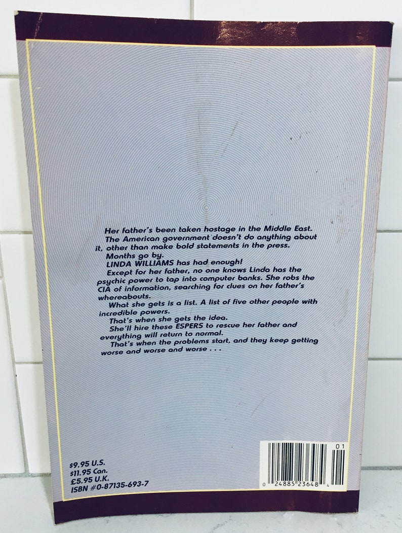 1990 Graphic Novel ESPERS Epic Comics Original Print Near - Etsy