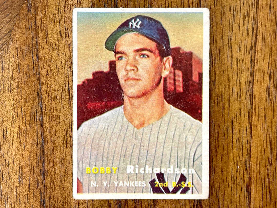 1957 Bobby Richardson RC Topps Baseball Card #286, No Creases - Etsy