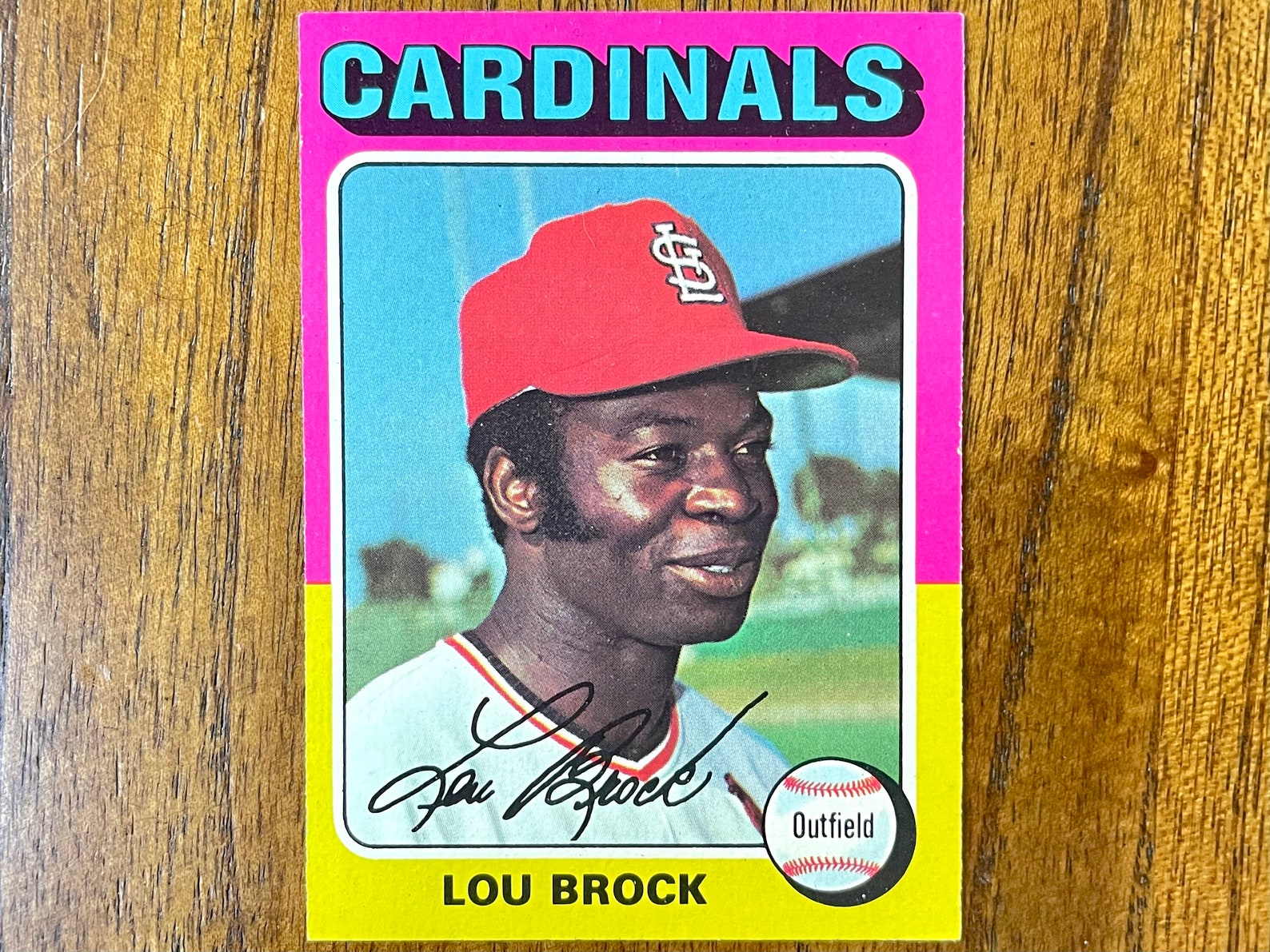 1975 Lou Brock Topps Baseball Card #540, Sharp Corners, No Creases - Etsy