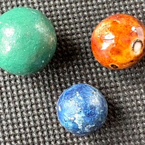 Late 1800s-early 1900s Clay Marble Lot (10), 2 Bennington’s and 1 Large Clay Marble, Lot A - Etsy