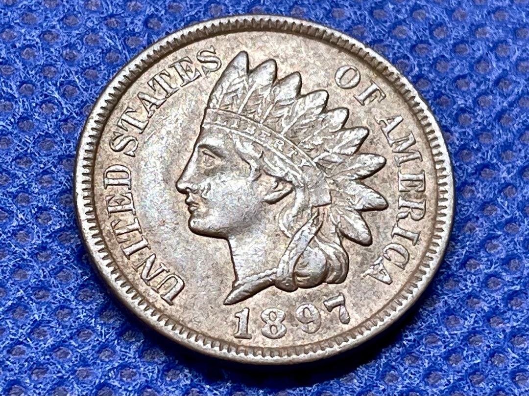 1897 Indian Head Penny in XF Condition Full Liberty With a - Etsy