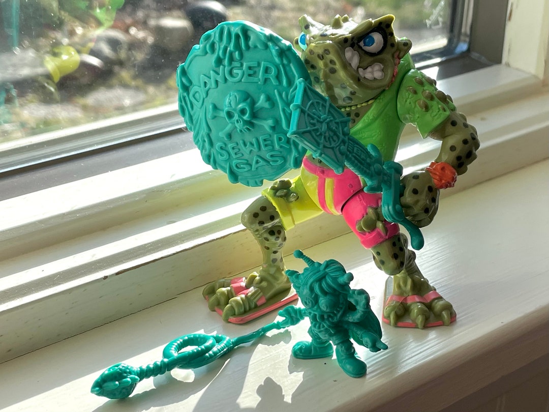 1990 Teenage Mutant Ninja Turtles Napoleon Bonafrog Complete Action ...