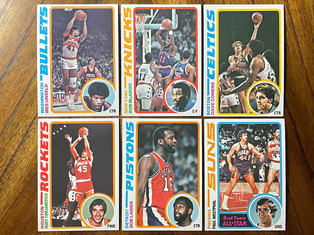 1978 Topps Basketball HOF High Grade Lot 6 Cards Bob - Etsy