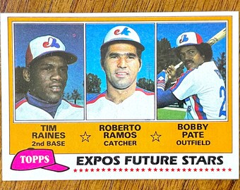 1981 Tim Raines Topps Traded RC #816, Sharp Corners, No Creases ...