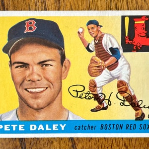 1955 Topps Pete Daley High Number Baseball Card #206, No Creases - Etsy