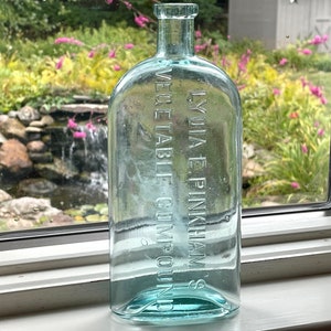 1890-1900’s Lydia E. Pinkham’s 14 1/2oz Vegetable Compound, No Chips or ...