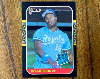 1987 Bo Jackson Topps Baseball Card 170, Sharp Corners, No Creases C1 ...