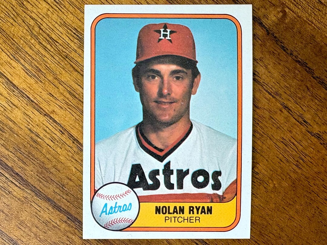1981 Nolan Ryan Fleer Baseball Card #57, Sharp Corners, No Creases C2 ...