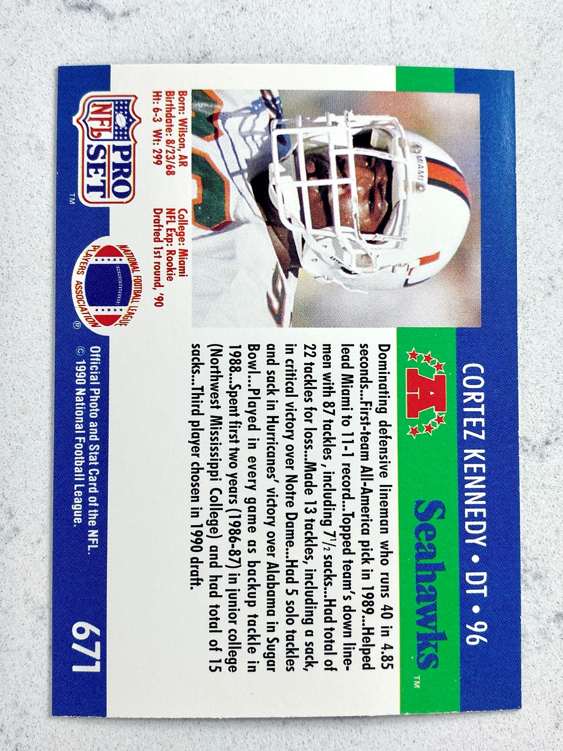 1990 Emmitt Smith RC Cortez Kennedy RC Junior Seau RC Cards - Etsy