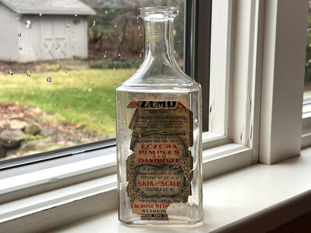 Early 1900s Zemo Eczema Tonic Bottle With Label in Beautiful Condition ...