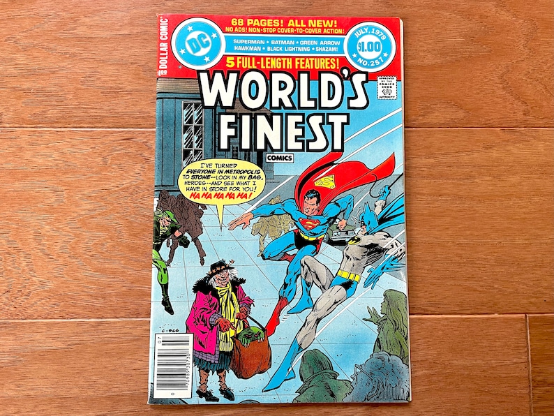 1979 Worlds Finest Issue 257 68 Page Jumbo Issue Superman - Etsy