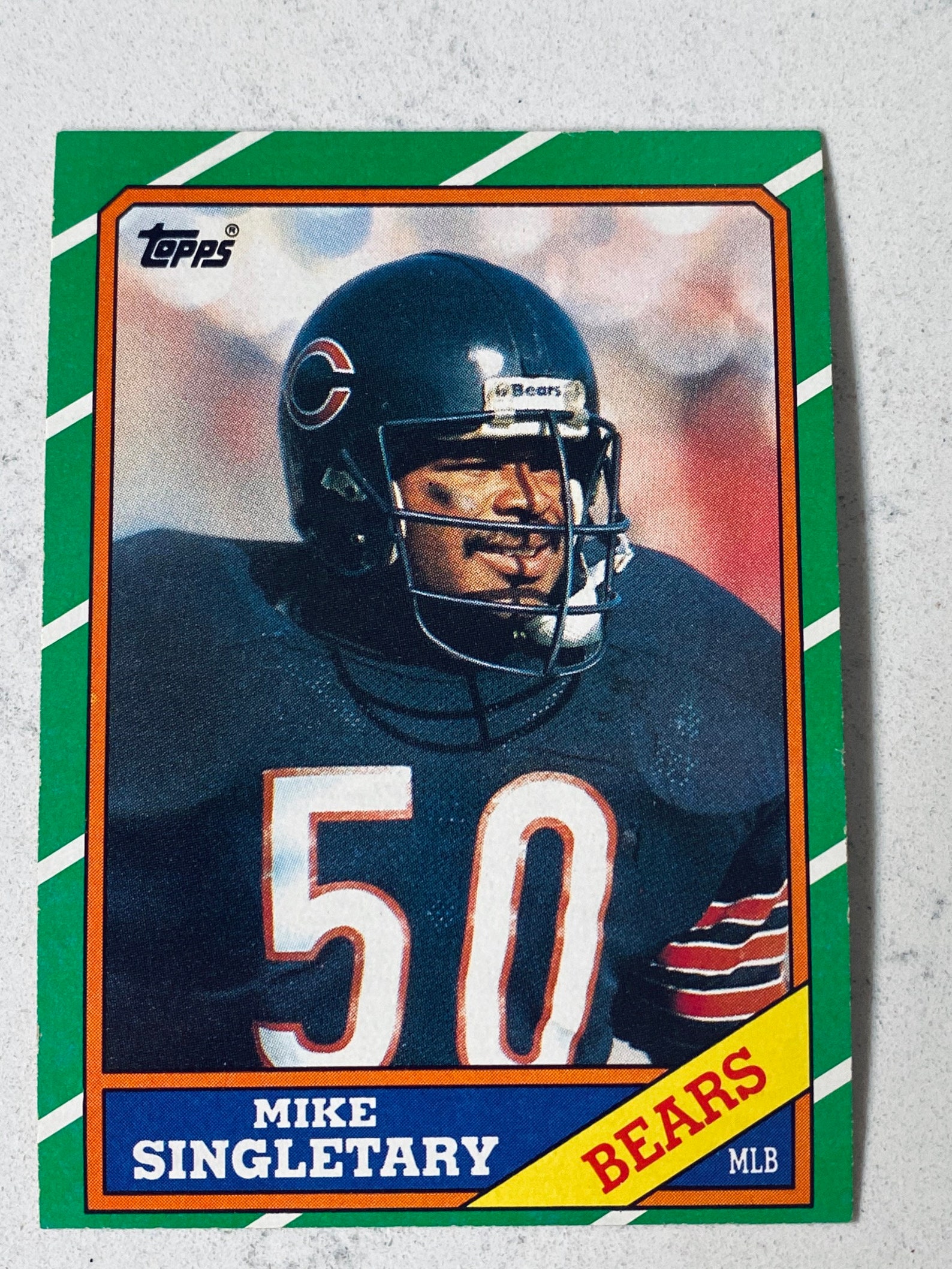 1986 Lot 5 Chicago Bears Legends Topps Football cards | Etsy