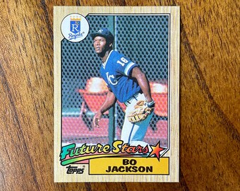 1987 Bo Jackson Topps Baseball Card 170, Sharp Corners, No Creases C1 ...