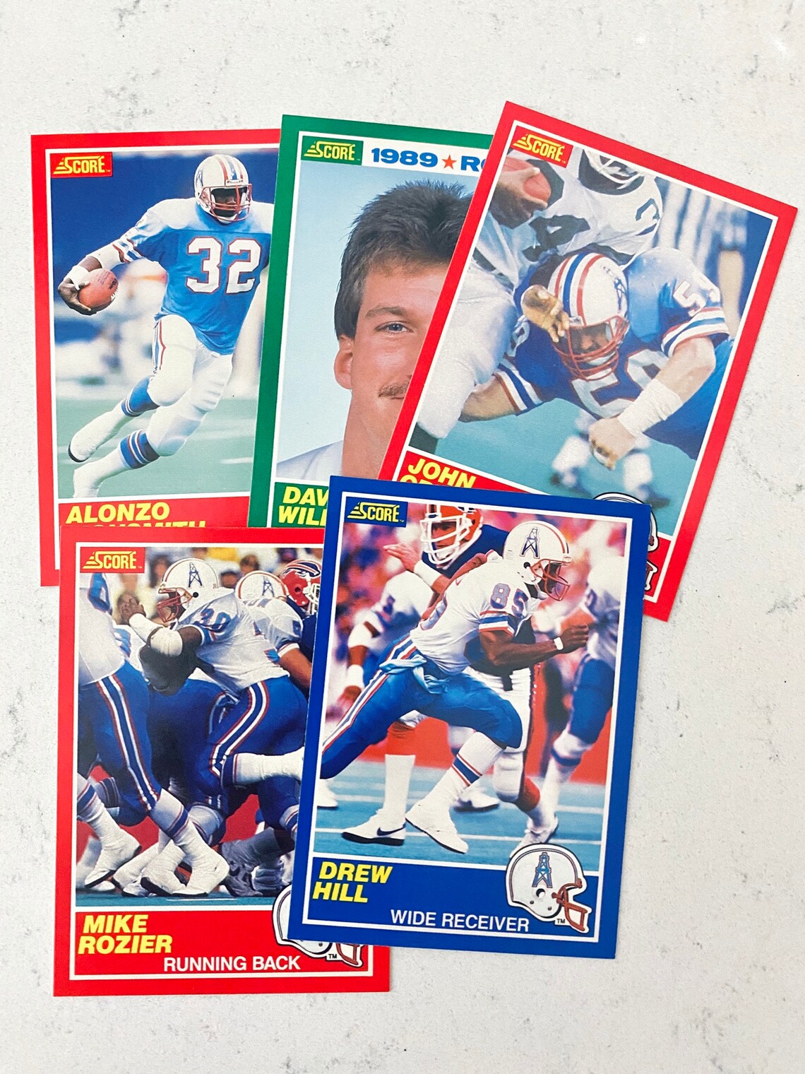 1989 Houston Oilers Score Team Lot 10 Gem-mint grade 10 to - Etsy