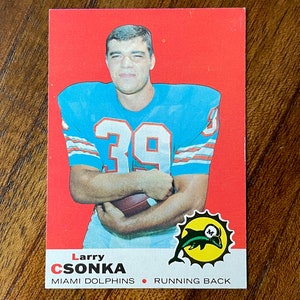 1969 Larry Csonka RC Topps Football Card 120, No Creases - Etsy