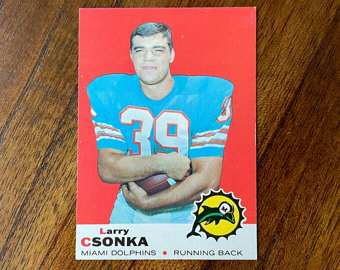 1969 Larry Csonka RC Topps Football Card #120, No Creases - Etsy