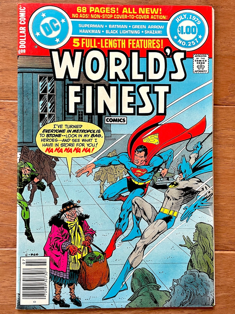 1979 Worlds Finest Issue 257 68 Page Jumbo Issue Superman - Etsy
