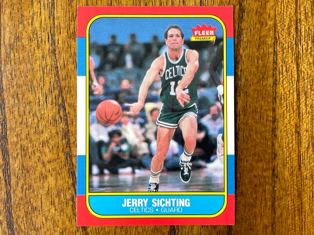 1986 Fleer Basketball Jerry Sichting #101, Sharp Corners, No Creases - Etsy